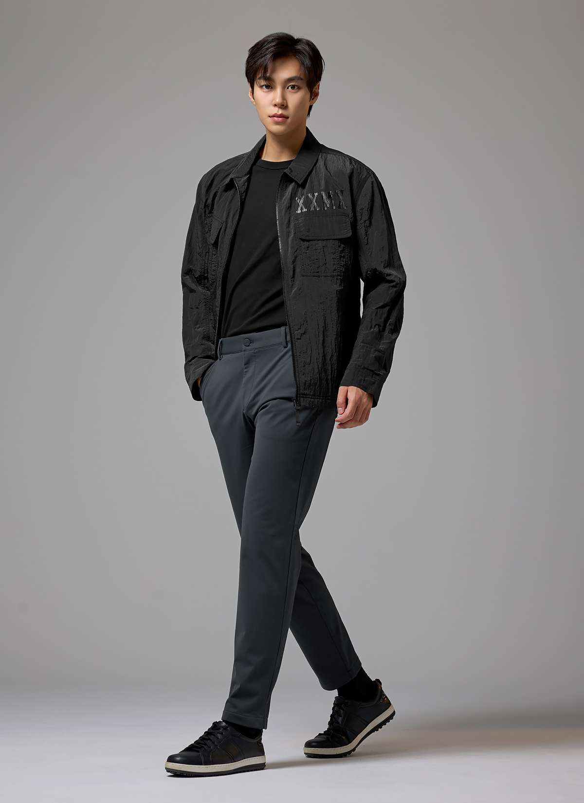 젝시믹스 - 에센셜 스트레치 기모 슬랙스 템퍼그레이